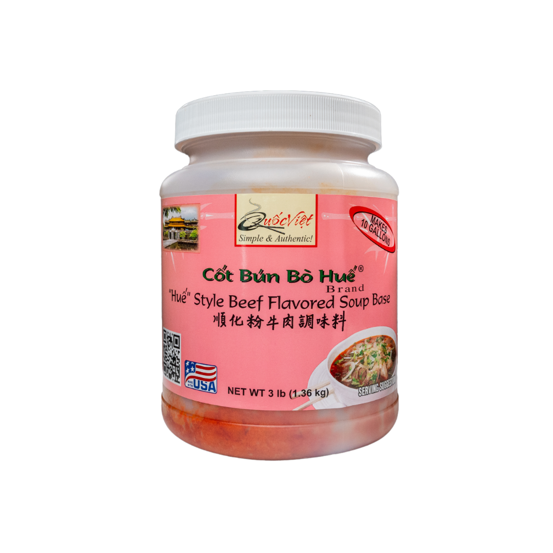 "Hue" Style Beef Flavored Soup Base (Cốt Bún Bò Huế Brand) - Quốc Việt ...